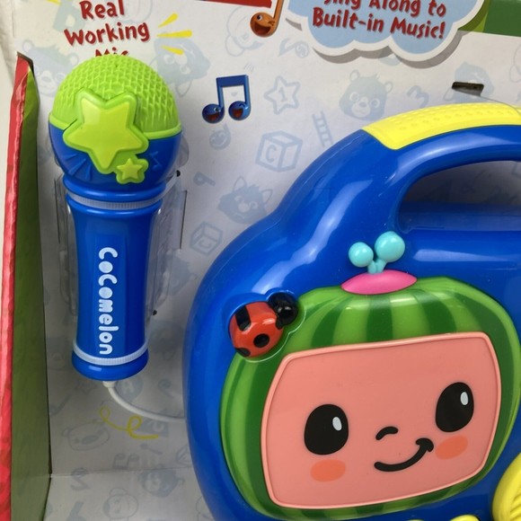 Toys | Cocomelon Sing Along Toy Boombox With Real Working Mic For Kids ...